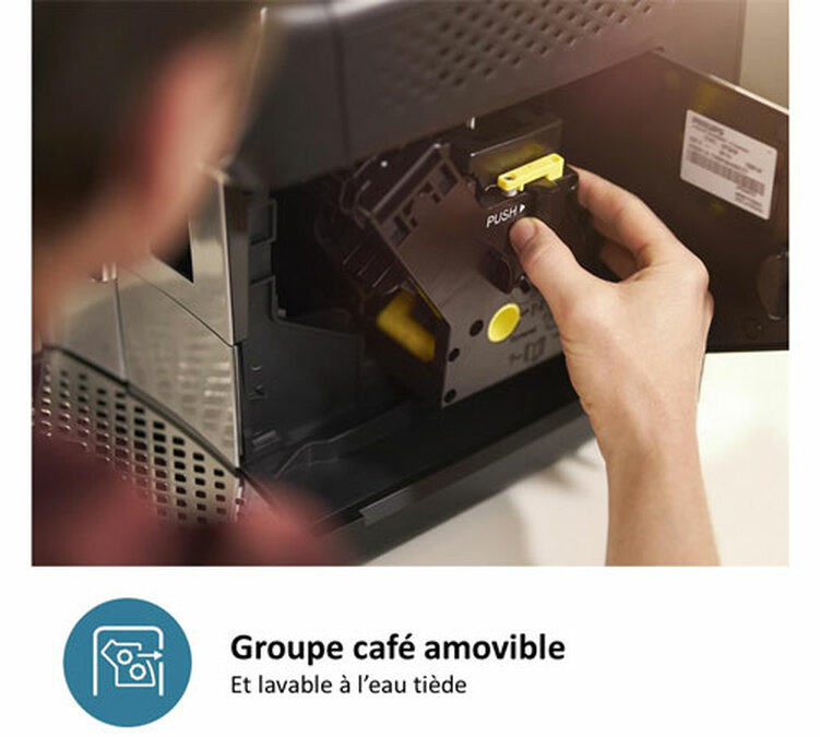 Expresso broyeur Serie 3000 Silent Brew EP3349/70 PHILIPS Garantie 3 ans - Noir